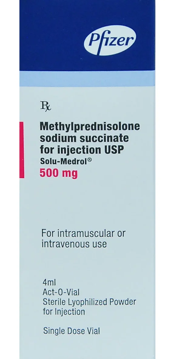 Solu Medrol 500mg Injection - Hindustan Pharmacy